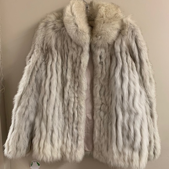 Saga Furs | Jackets & Coats | Saga Fox Silver Blue Fox Fur Coat | Poshmark